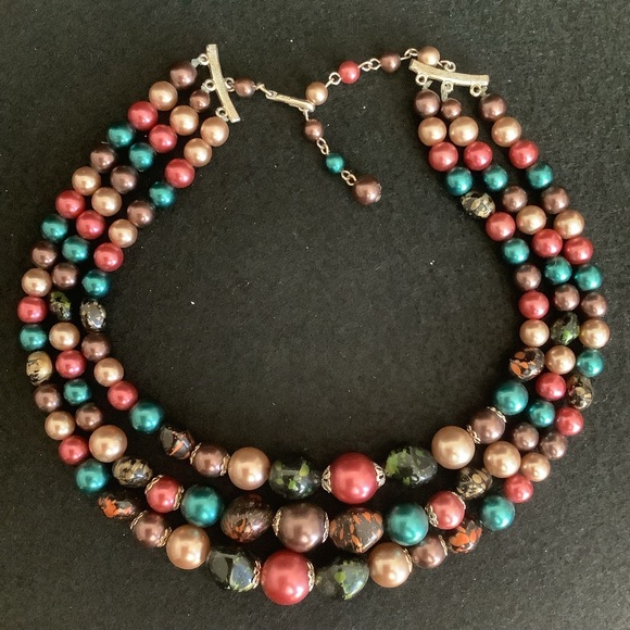 Japan | Jewelry | Vintage Japan Multi Color Beads Necklace | Poshmark